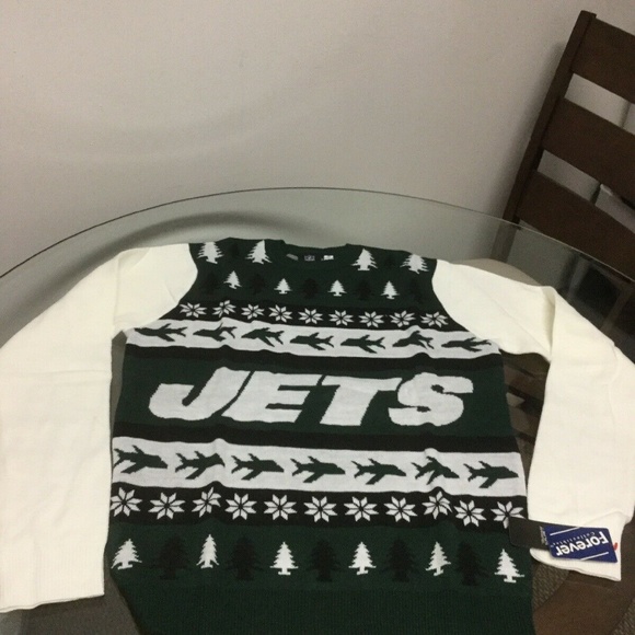 NFL | Sweaters | Nwt New York Jets Green Ugly Christmas Sweater | Poshmark